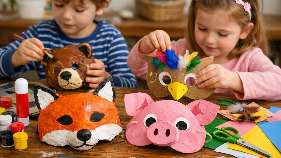 DIY: Masopustní masky s dětmi zvládnete vyrobit i z toho, co už máte doma