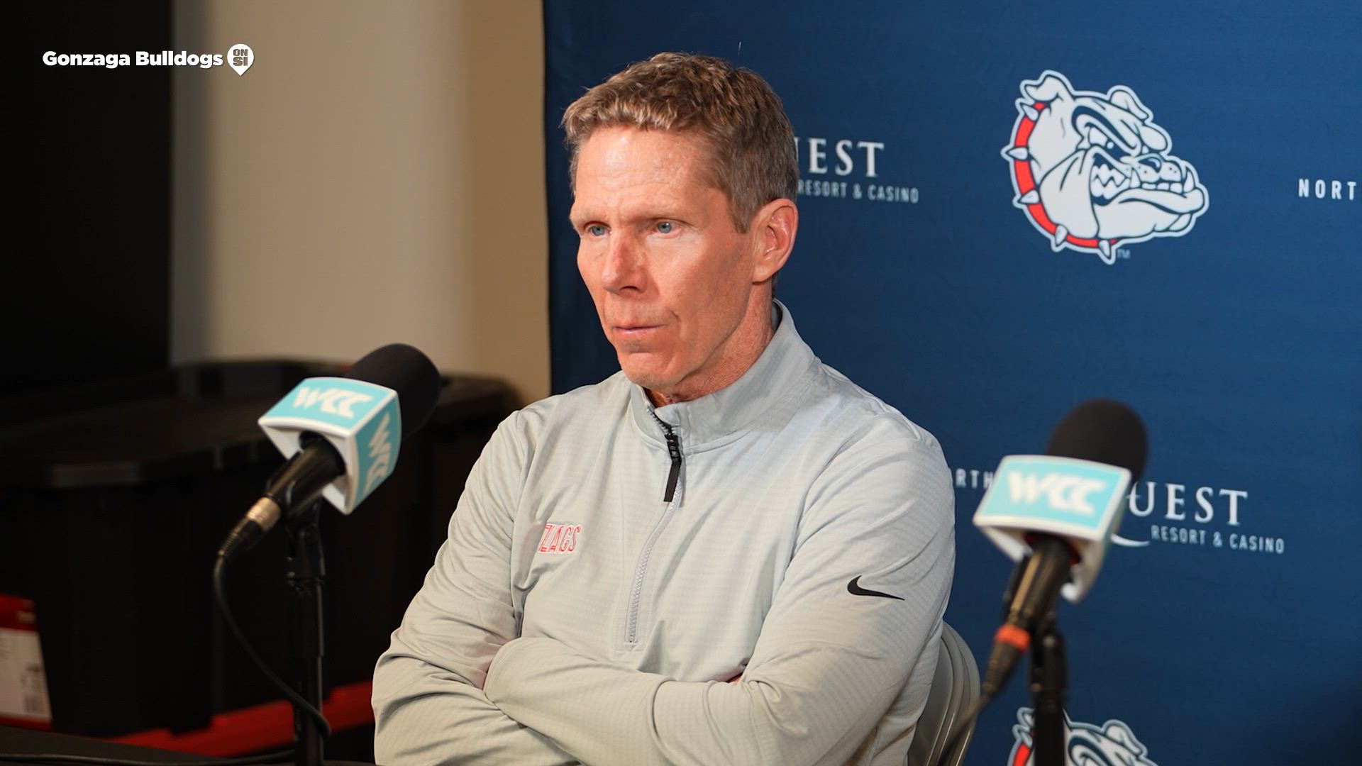 Mark Few on adjusting without Braden Huff and taking on Seattle U Saturday