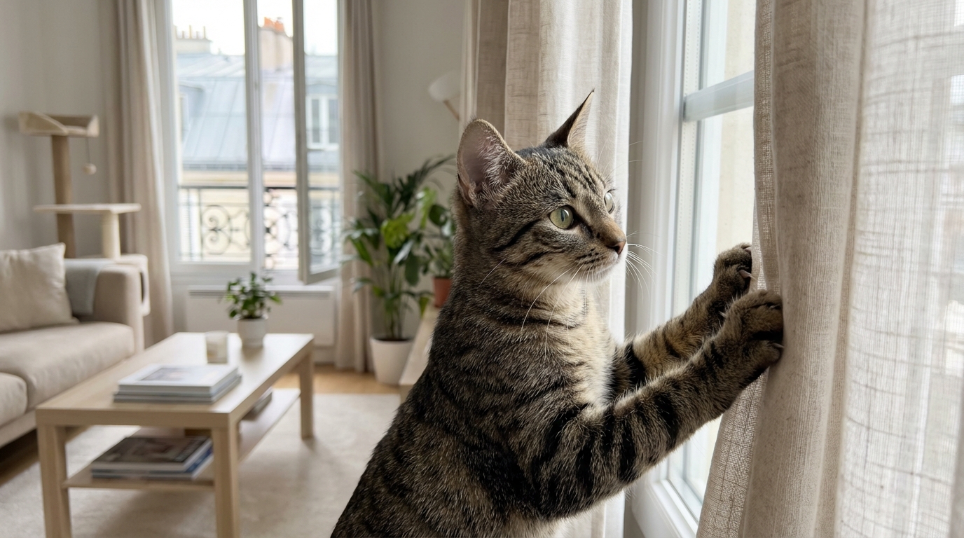 Votre chat grimpe partout en appartement ? Ce signe méconnu montre qu ...