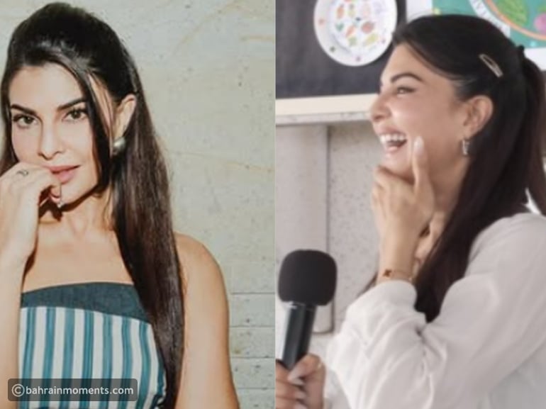 Bollywood actress Jacqueline Fernandez visits her old school in Bahrain