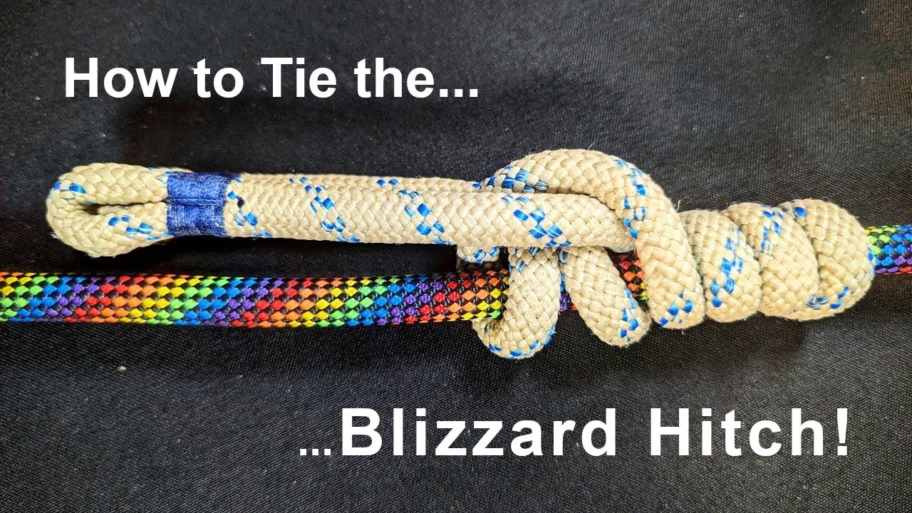 Blizzard friction hitch guide for arborists and tree climbers