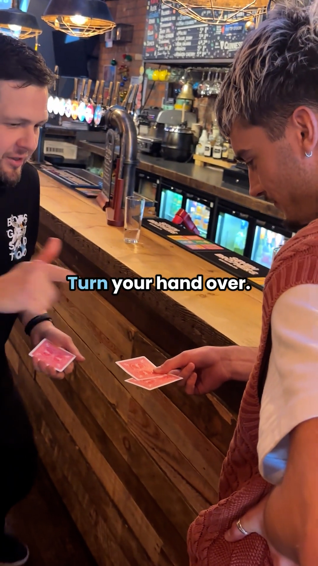 Watch cards multiply in a spectator’s hand