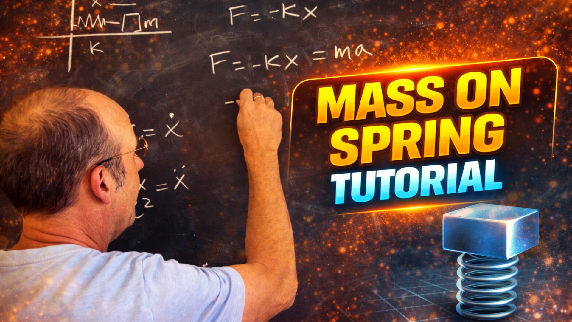 Jump start physics problem with a mass on a spring