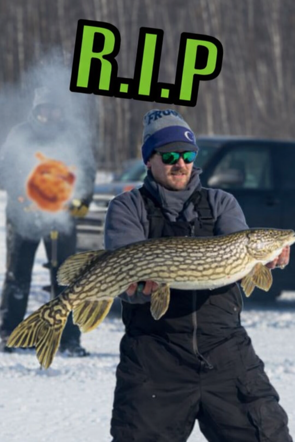 Ice fishing disaster auger blew up during pike fishing