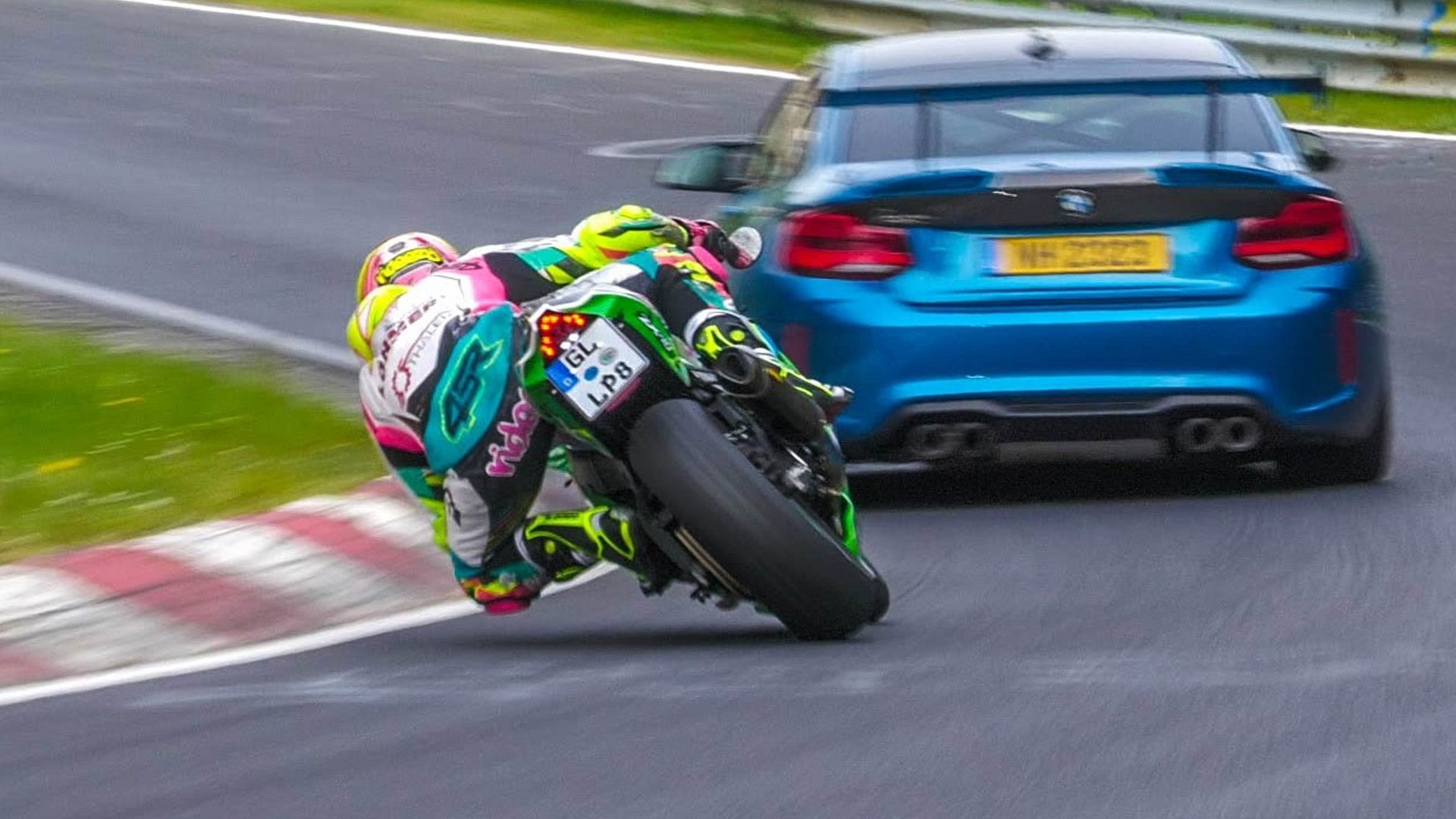 Amazing motorcycle moments at Nordschleife race track