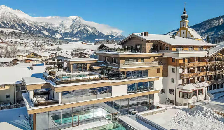 A ski trip to Söll in Austria saw my son swap his screen for snow drifts