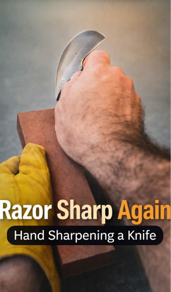 Razor sharp again: Hand sharpening a knife