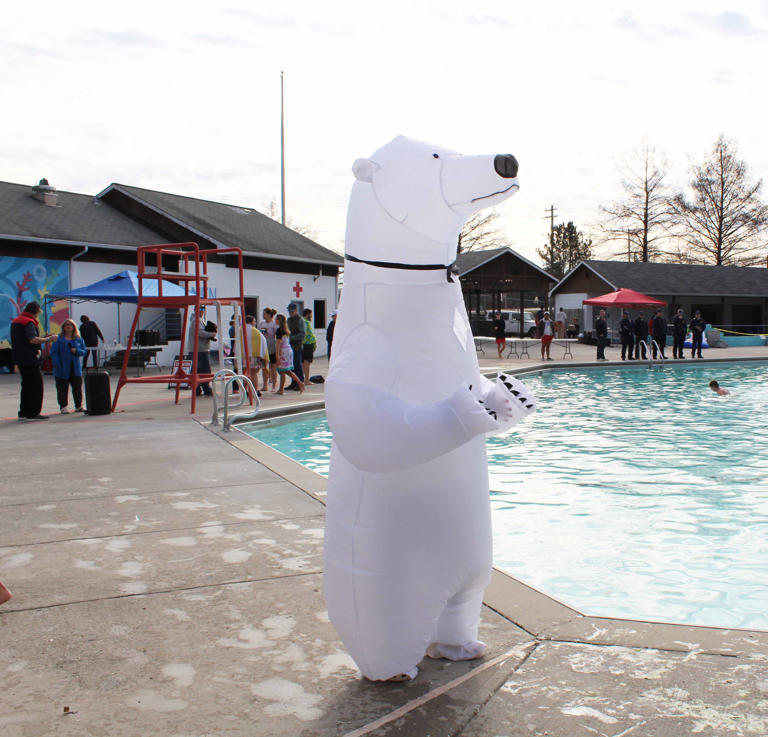 Polar plunge at the Oak Ridge pool