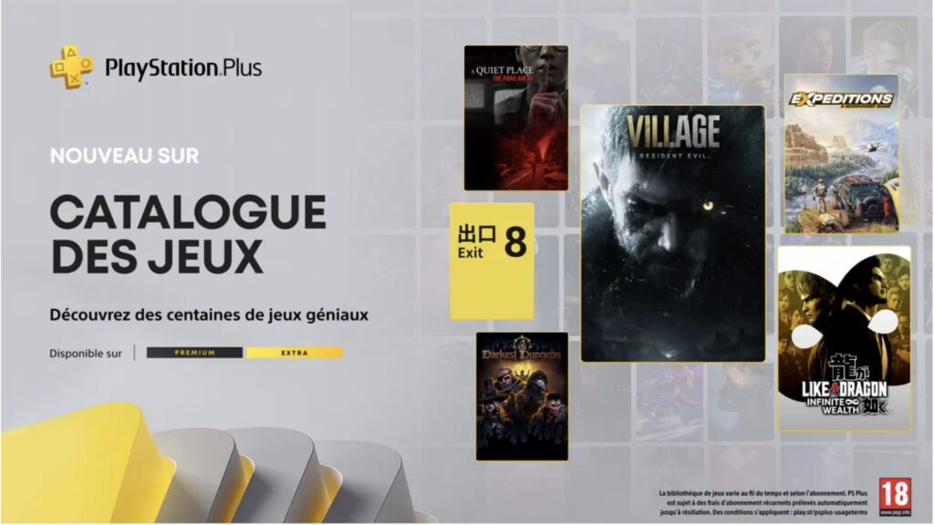 PlayStation Plus Extra et Premium : les 8 jeux à découvrir en janvier 2026