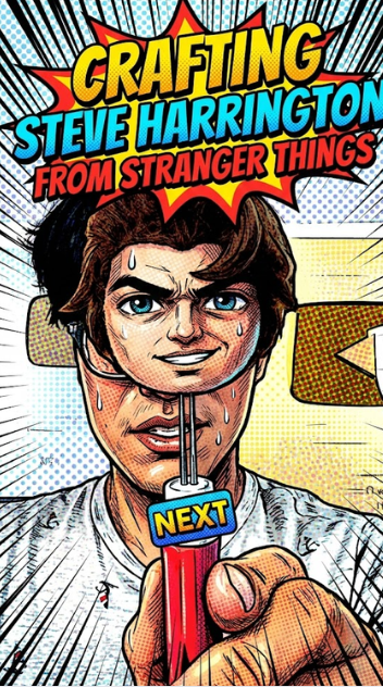 Letting a comment decide the art: Crafting Steve Harrington from ...