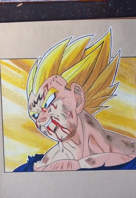 Majin Vegeta artwork: Stunning Dragon Ball fan art