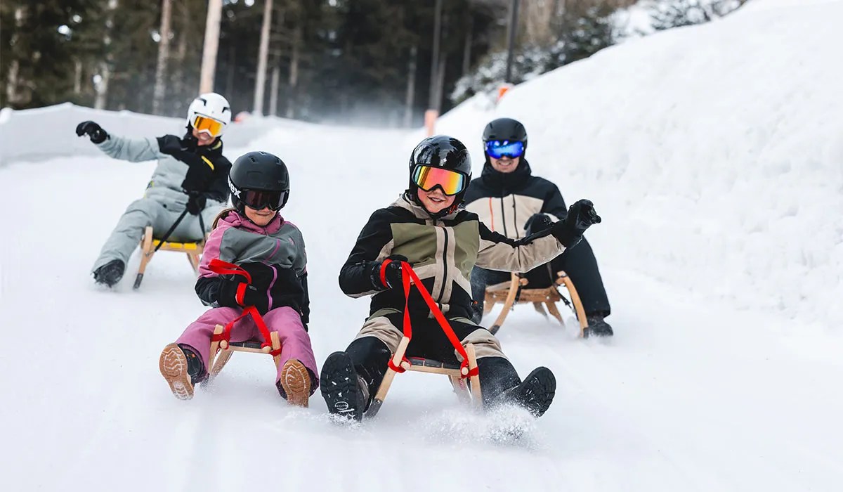 A ski trip to Söll in Austria saw my son swap his screen for snow drifts