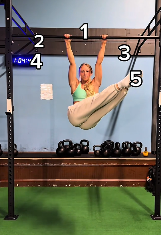 Hanging countdown challenge: Core strength and endurance workout