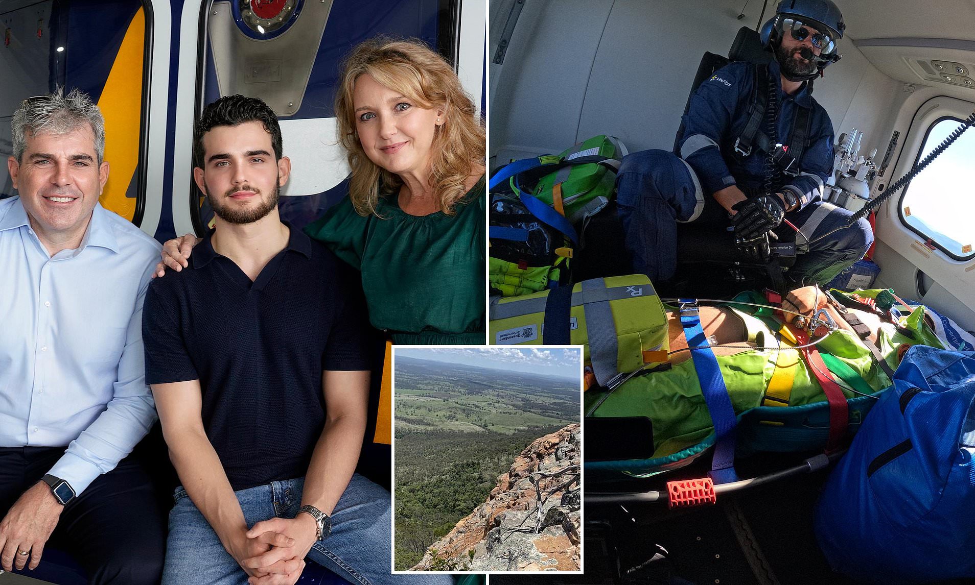 Teen who fractured his spine after falling 80 metres reveals the ...