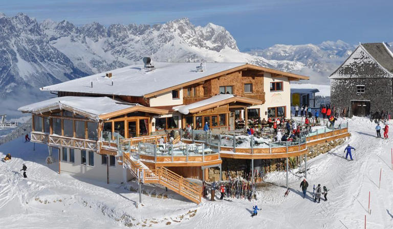 A ski trip to Söll in Austria saw my son swap his screen for snow drifts