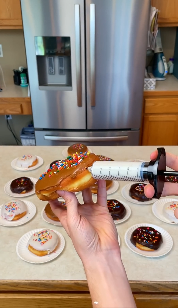 Donut and ranch dressing challenge gone wrong