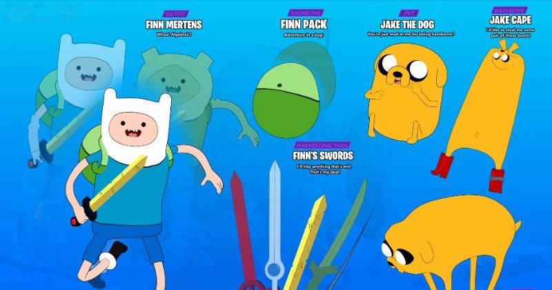 All Adventure Time Fortnite skins, bundles, prices, and release time ...