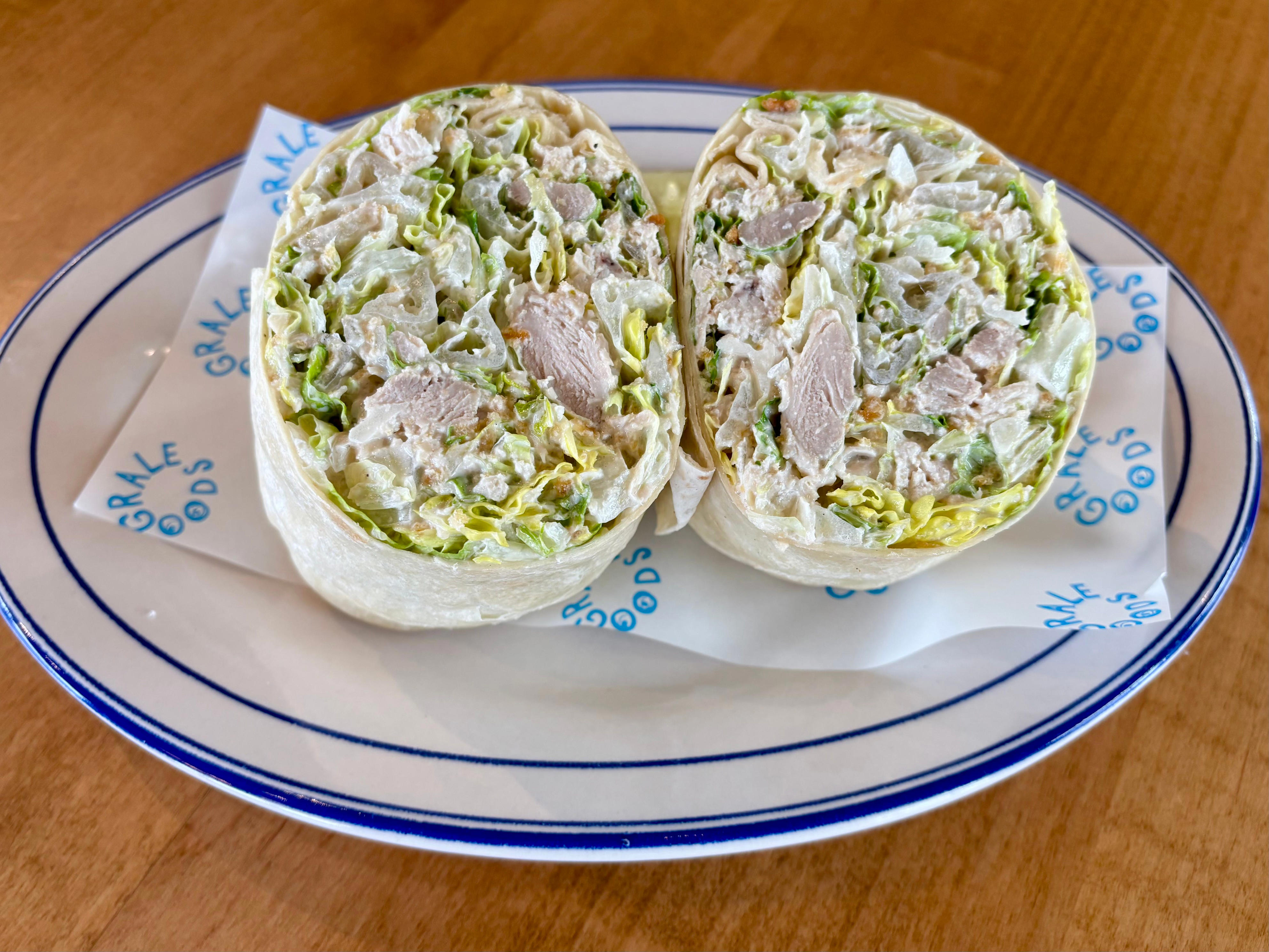 New Louisville cafe 'meticulously' creates giant chicken Caesar wrap