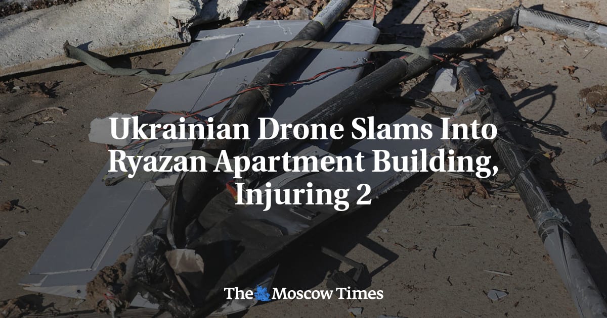 Ukrainian drone slams into Ryazan apartment building, injuring 2