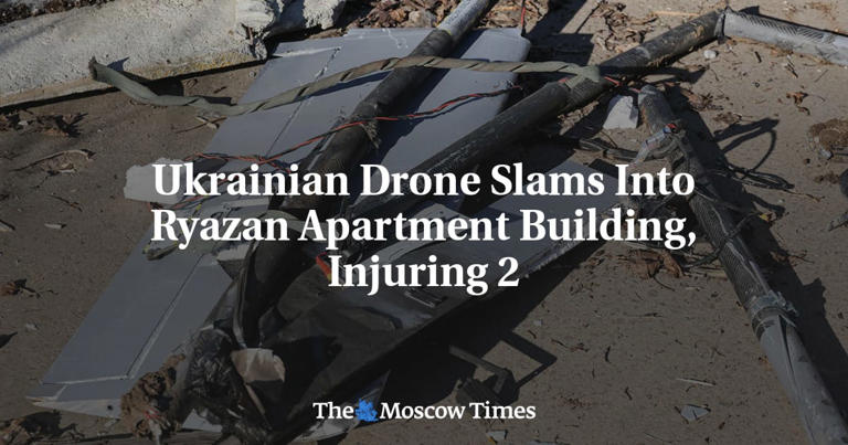 Ukrainian drone slams into Ryazan apartment building, injuring 2