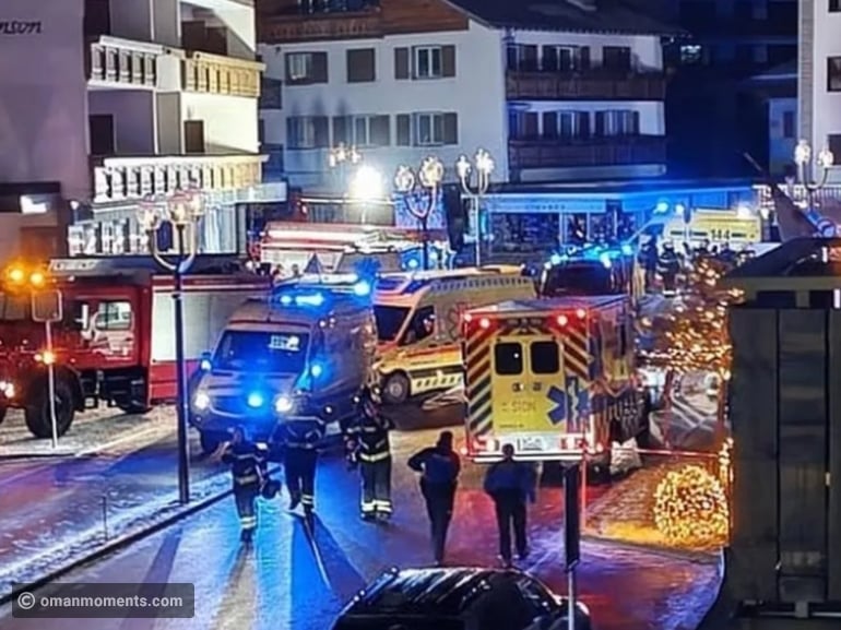 Forty feared dead in New Year fire at Swiss Alps bar
