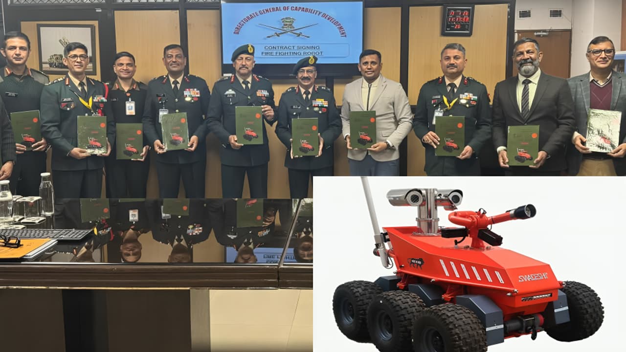 Indian Army's new fire-fighting robot to protect soldiers, boost Indian ...