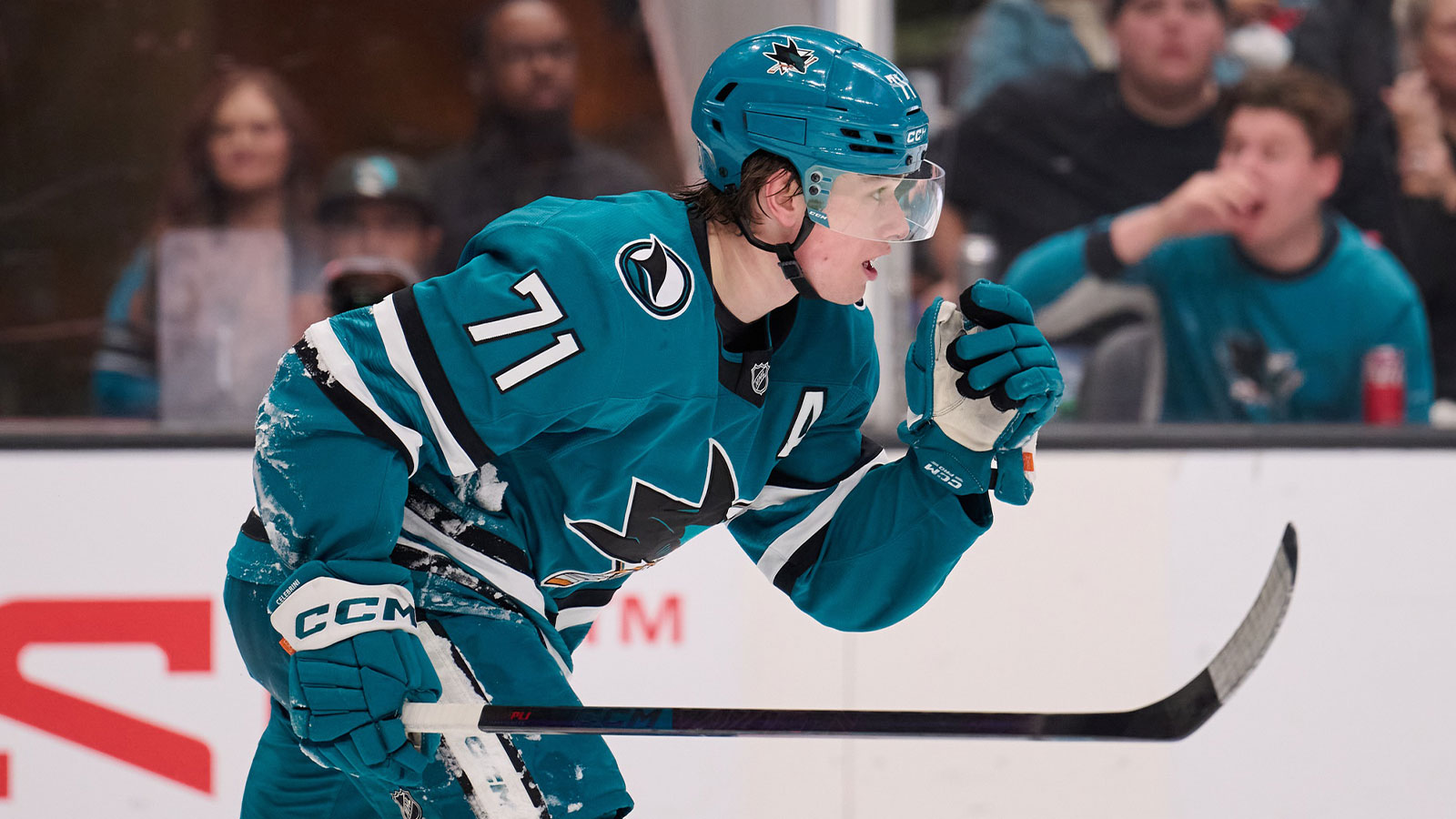 Sharks’ Macklin Celebrini makes nasty no-look between-the-legs pass vs ...