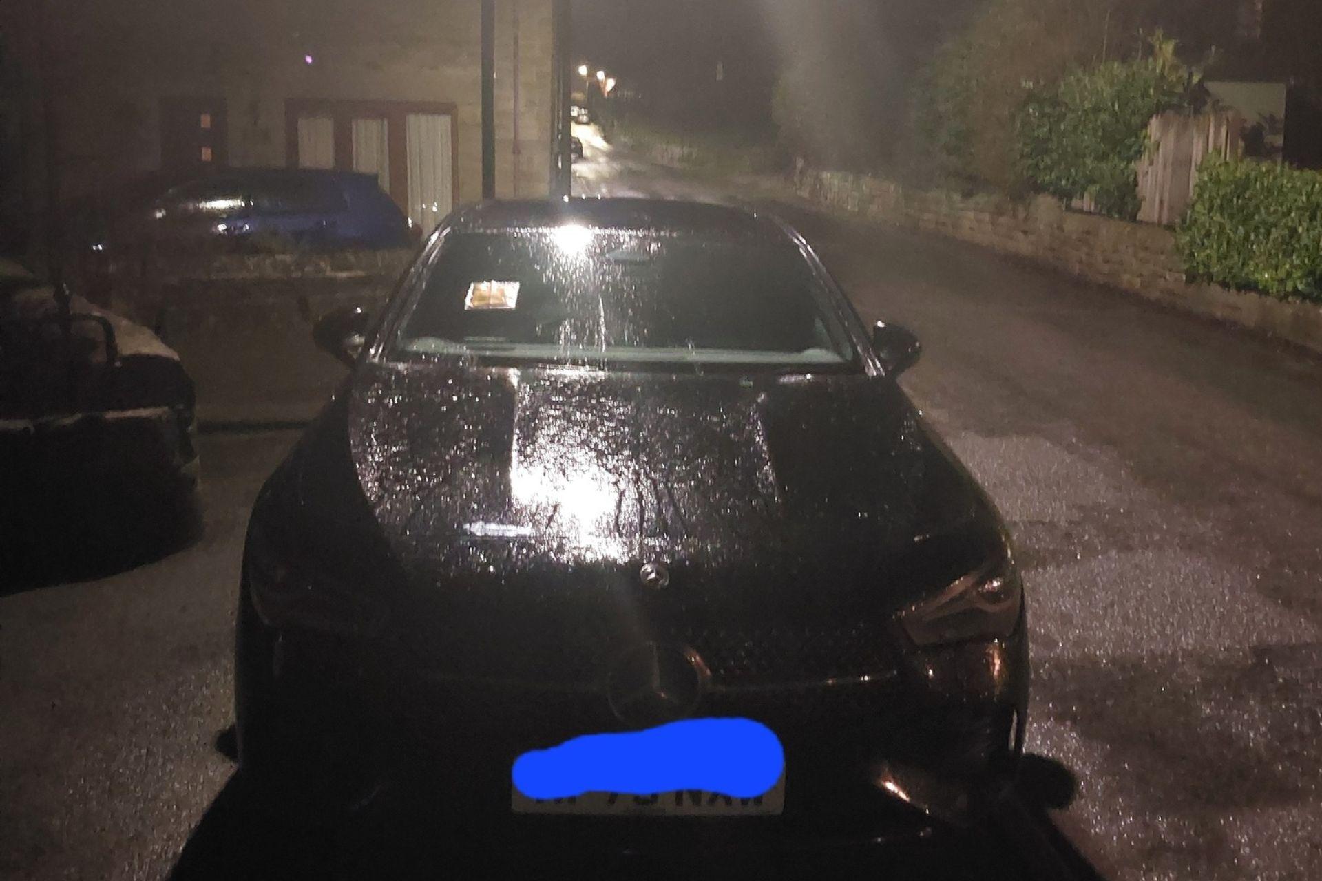 Mercedes driver who blocks pavement in Derbyshire village slammed for ...