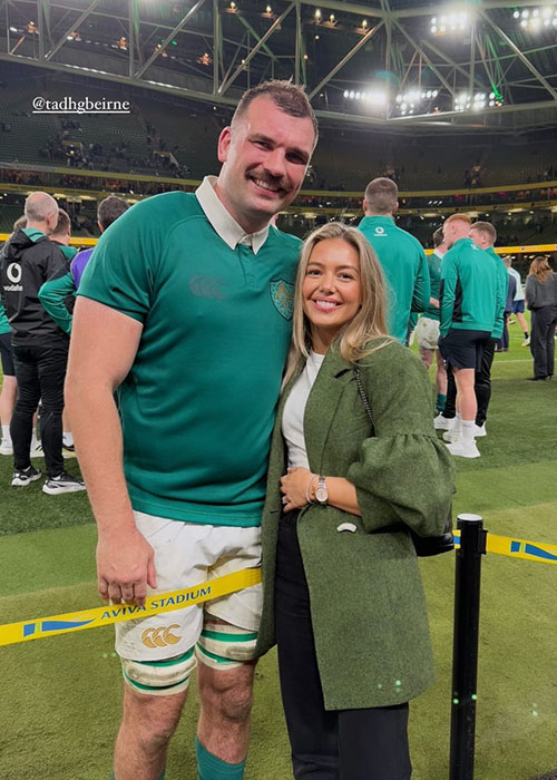 Harriet and Tadhg Beirne welcome first baby with traditional name