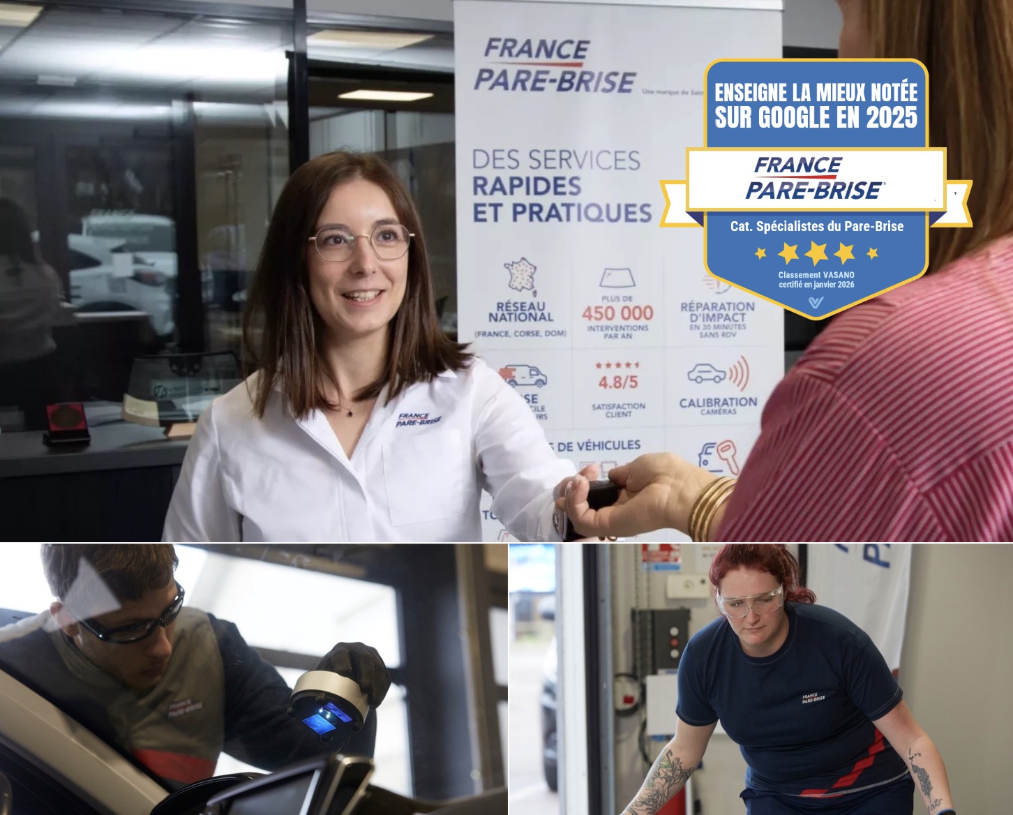 France Pare-Brise n°1 du vitrage en 2025 : 4,87/5 sur les avis Google ...