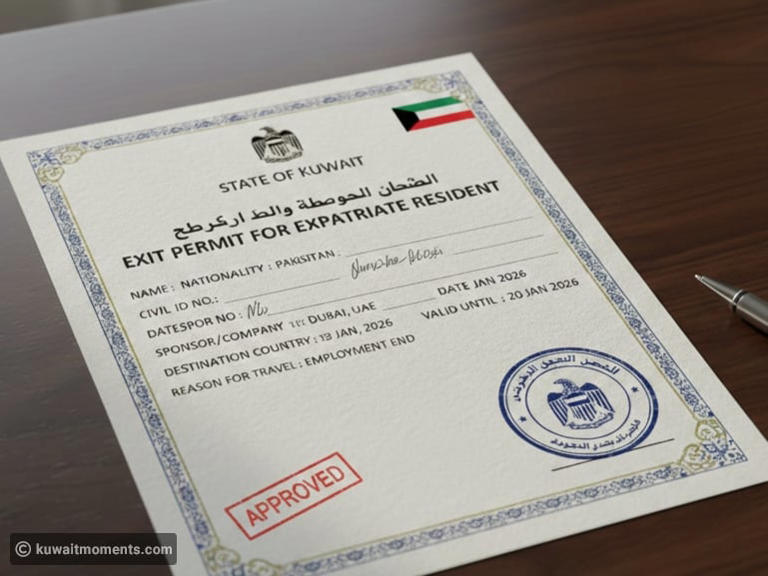 Kuwait adds two new features for expat exit permits
