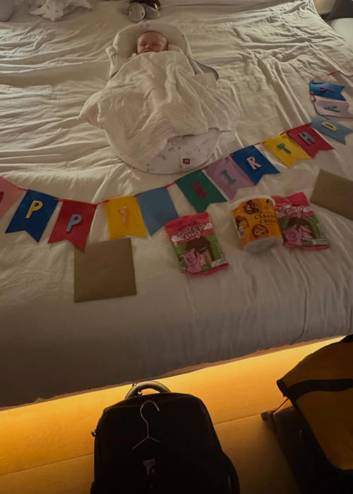 Doireann Garrihy and Mark Meighan take baby Rosie on first trip abroad ...