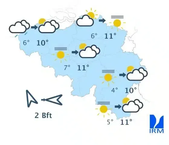 Météo Belgique : un temps morose mais doux au programme ce vendredi