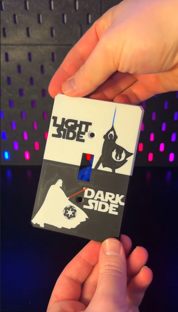 This 3D printed Star Wars light switch is awesome