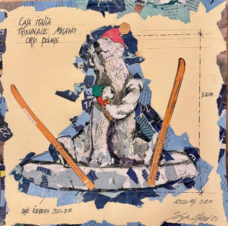 L’orso polare Olimpio. L’opera di Allegrucci è testimonial dei Giochi e ...