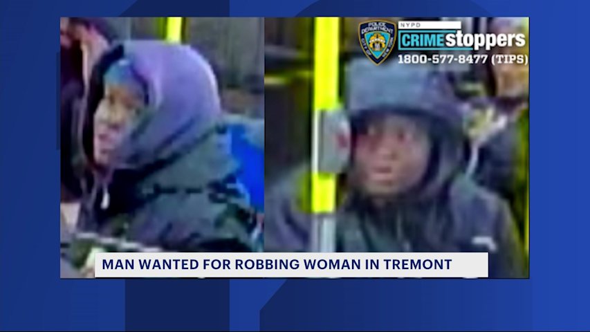 Man wanted for shoving, robbing woman in Tremont