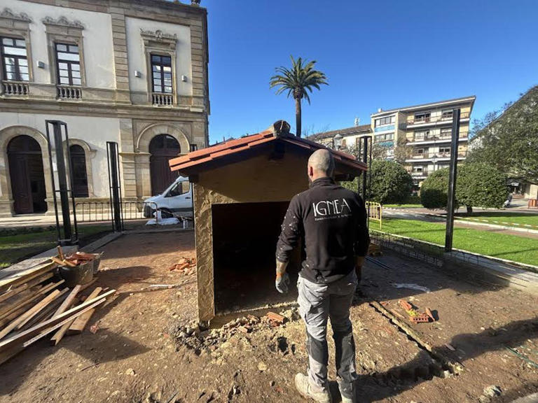 Las obras en el parque de la Ballina de la Villa toman forma: estas son ...