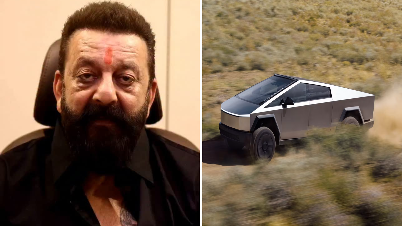 संजय दत्त ने खरीदी Tesla Cybertruck, संजू बाबा मुंबई में एलन मस्क की ...