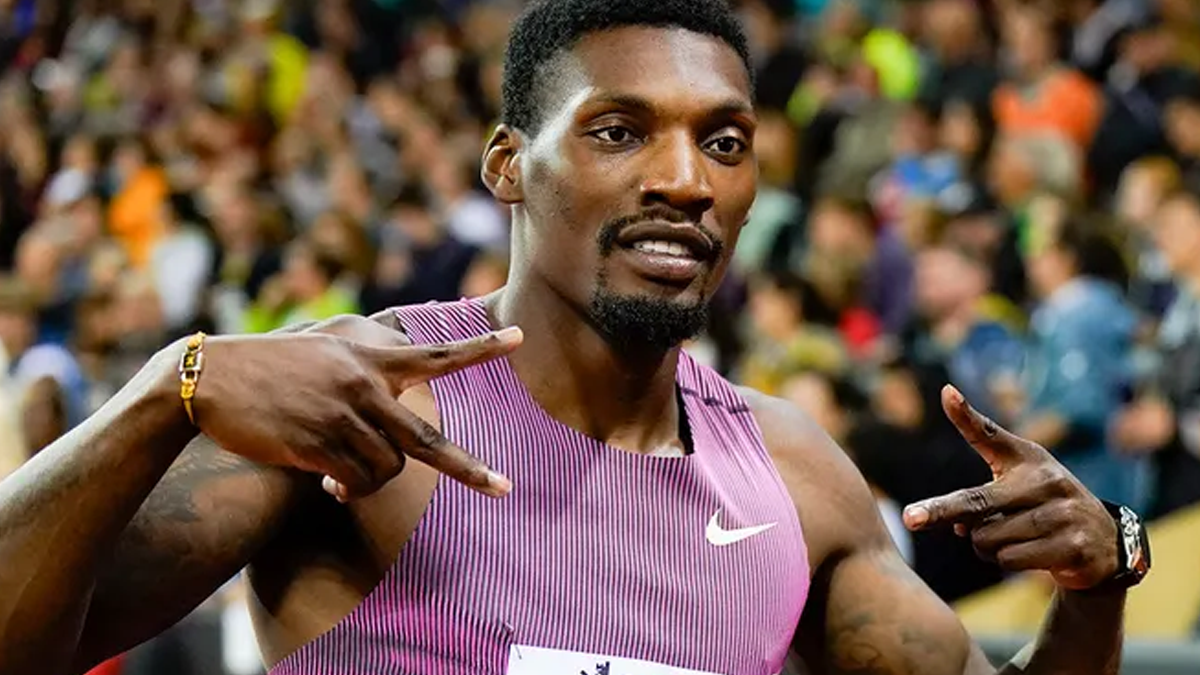 Olympian Fred Kerley celebrates with his attorneys after putting end to ...