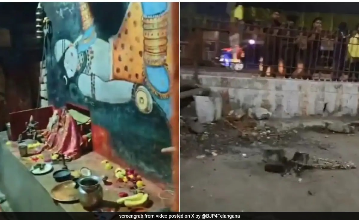 Man arrested in Hyderabad temple attack, BJP seeks probe in such cases