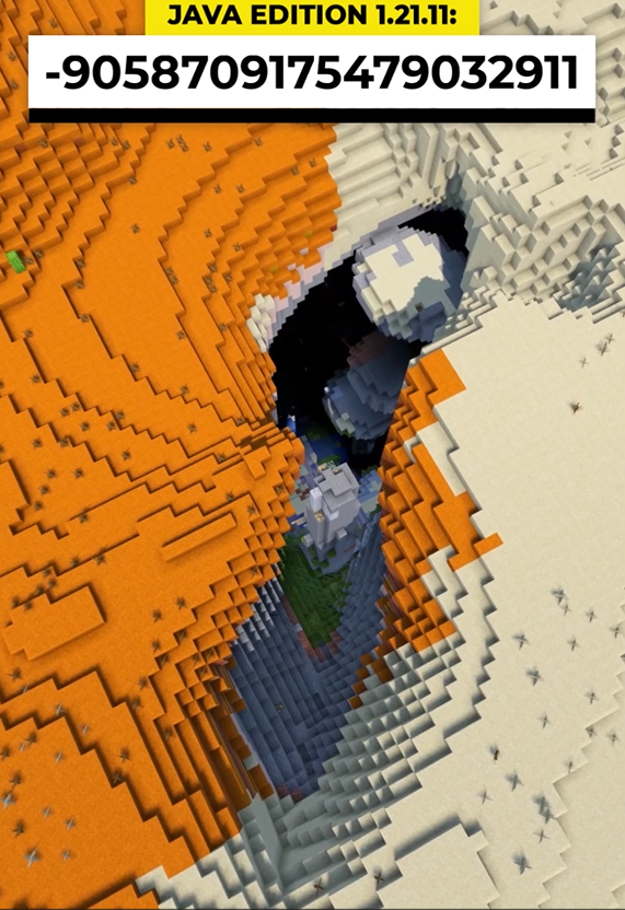 Minecraft seed with a completely underground village | Rare world ...