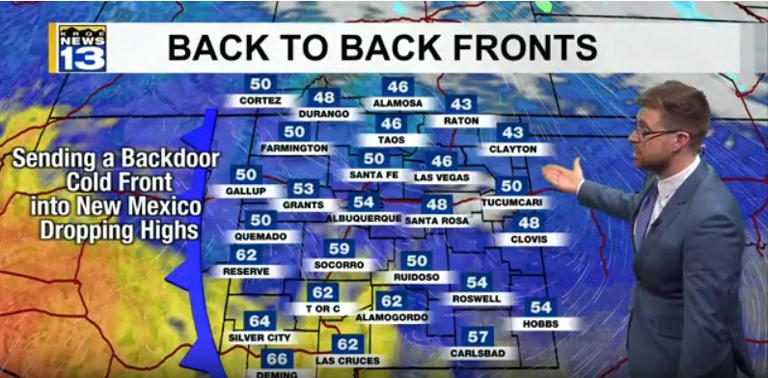 Cool down ahead for eastern New Mexico