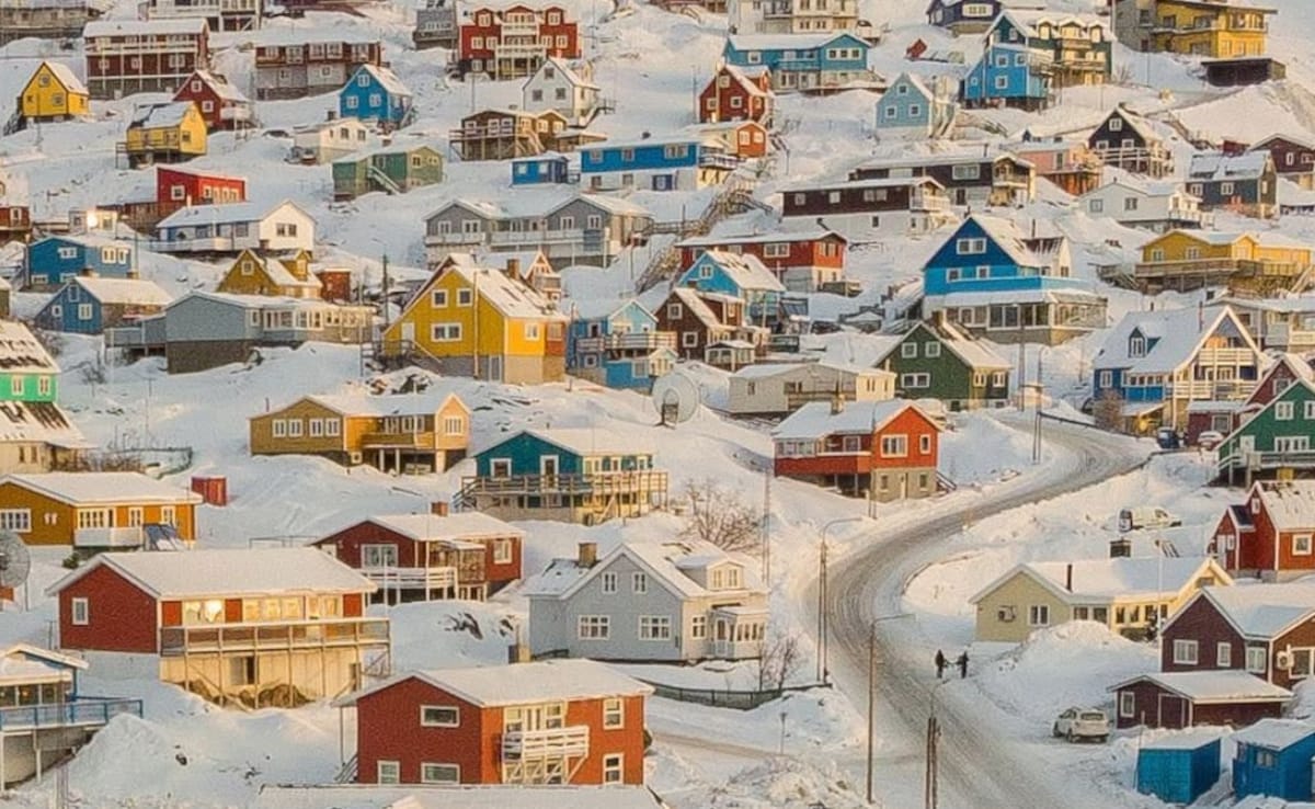 What Greenland looks like in winter and summer