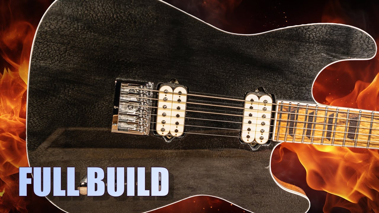 Fire and epoxy guitar | Experimental finish and custom build process