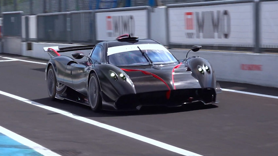 Pagani Huayra R screams on track with no filter