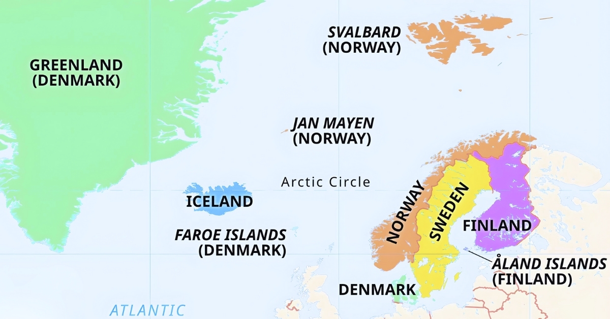 How many Nordic countries are there in the world?