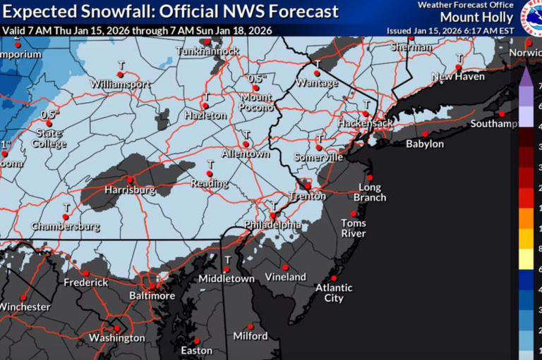 Snow to blast New Jersey this weekend with two separate storms en route
