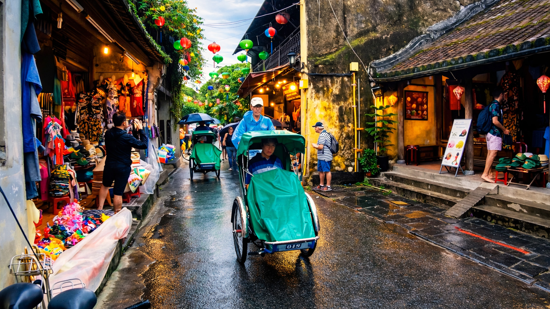 Het dagelijkse leven in het oude centrum van Hoi An