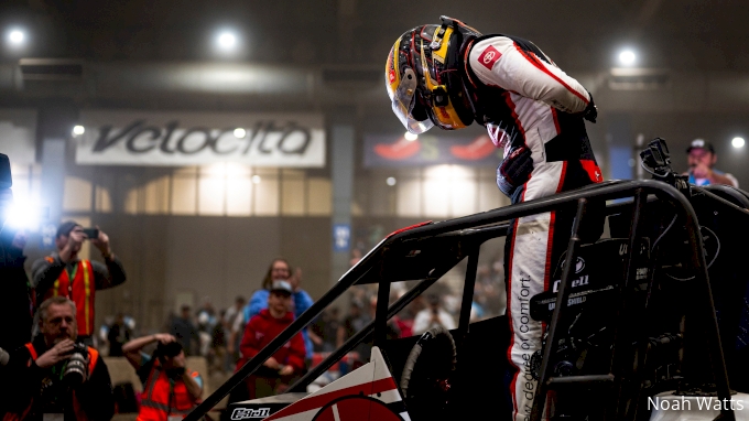 Christopher Bell reflects on late charge to win Thursday at the Chili Bowl