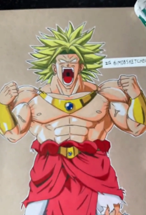 Broly artwork: Epic Dragon Ball fan illustration